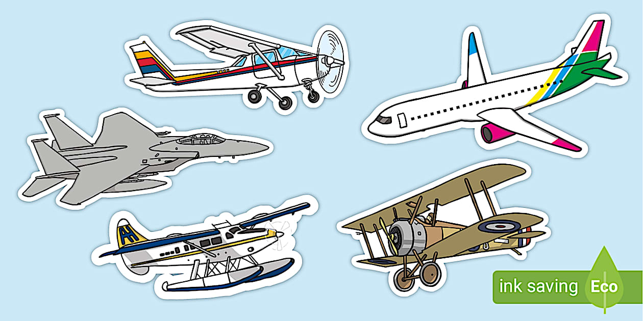 Plane Cut-Outs (teacher made) - Twinkl