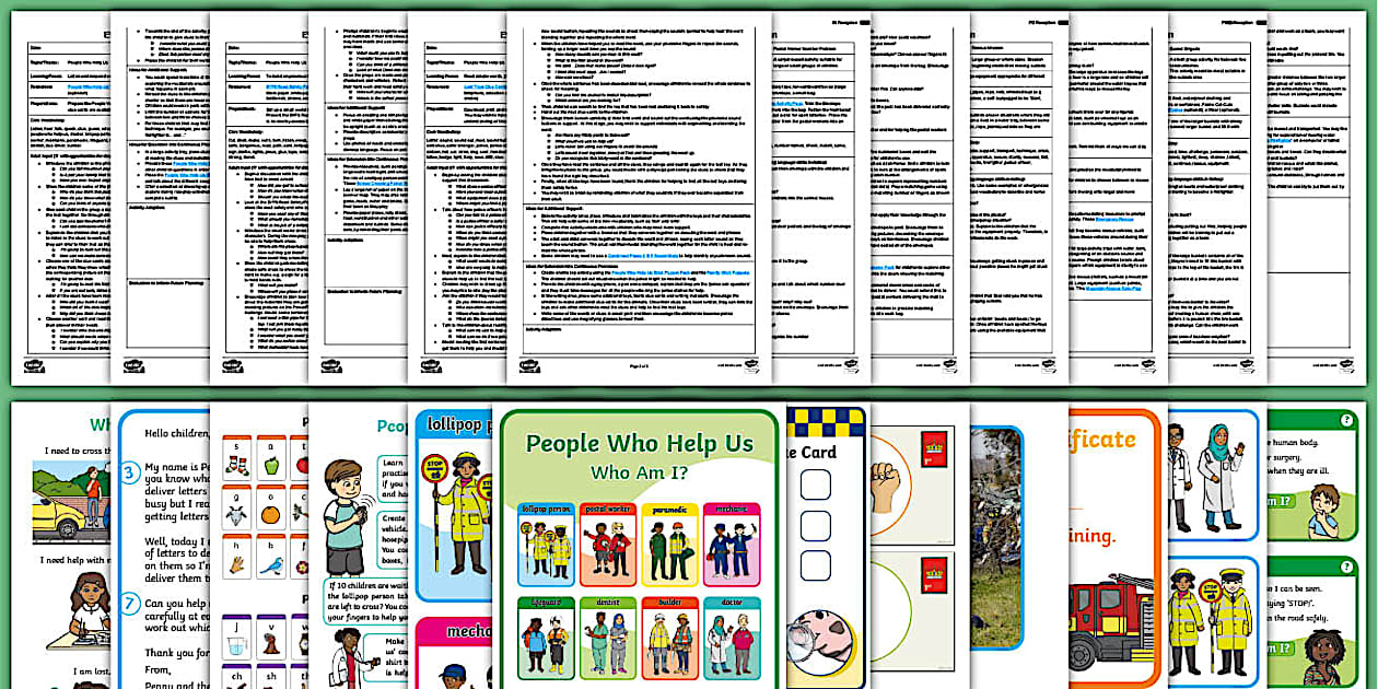 EYFS People Who Help Us Reception Planning and Resource Pack