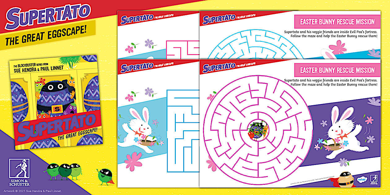 Supertato: Easter Bunny Rescue Mission Maze Activity