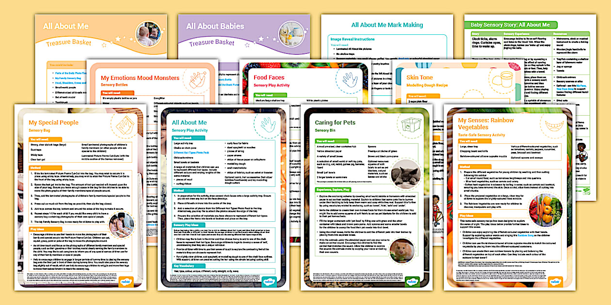 All About Me Sensory Activities Pack | Twinkl (teacher made)