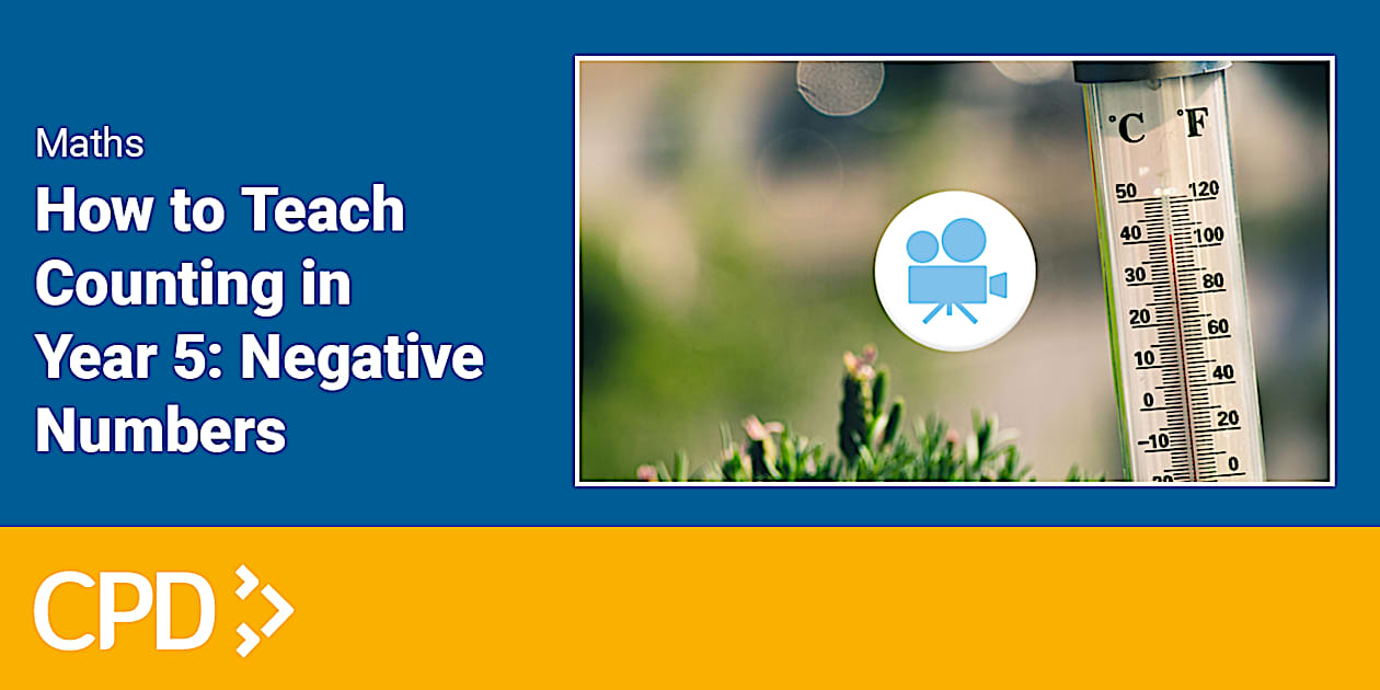 How to Teach Counting in Year 5: Negative Numbers Video CPD