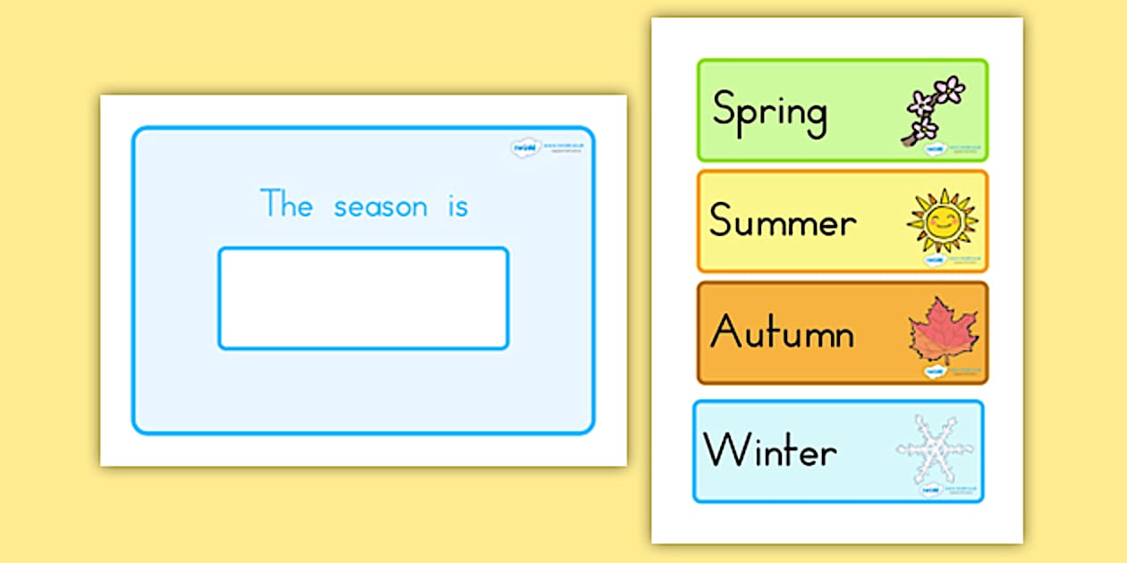Seasons Calendar (professor feito) - Twinkl