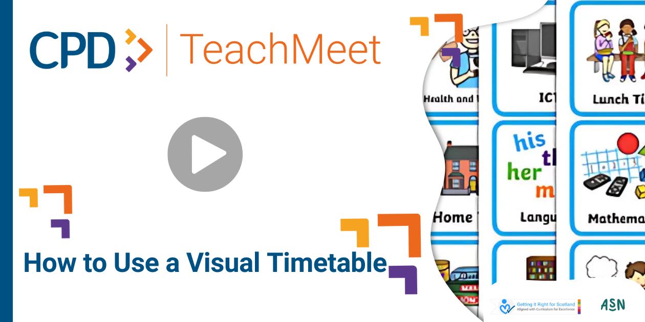 TeachMeet - How to Use a Visual Timetable - Twinkl
