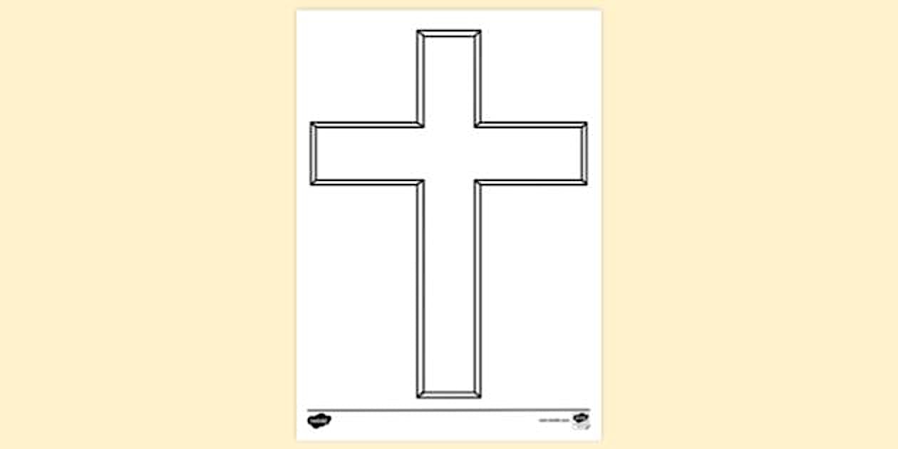 Cross Colouring | Colouring Sheets (teacher made) - Twinkl