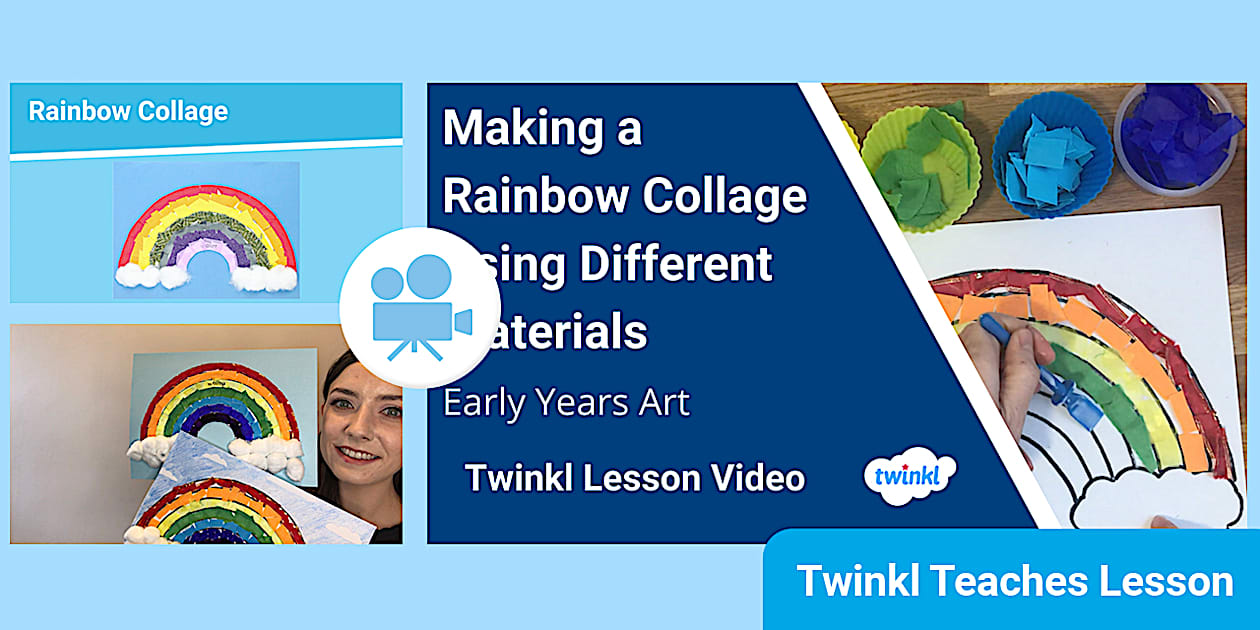 Making a Rainbow Collage | Early Years Arts and Crafts