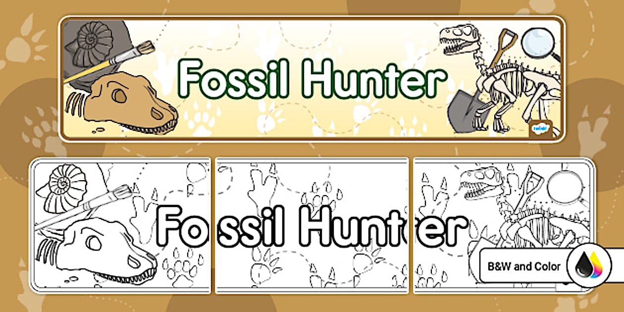 Fossil Hunter Dramatic Play Banner, K-2nd Grade | Twinkl USA
