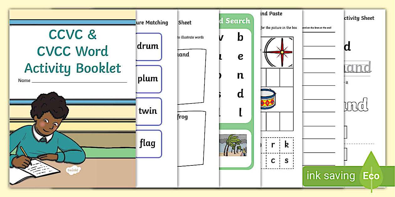 CCVC and CVCC Words Activity Booklet | Twinkl (teacher made)