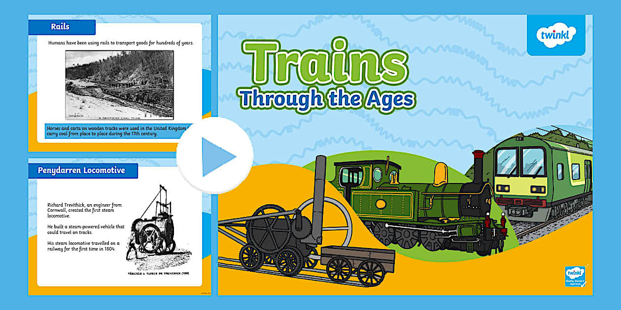 Trains Through the Ages PowerPoint - KS1 - Twinkl