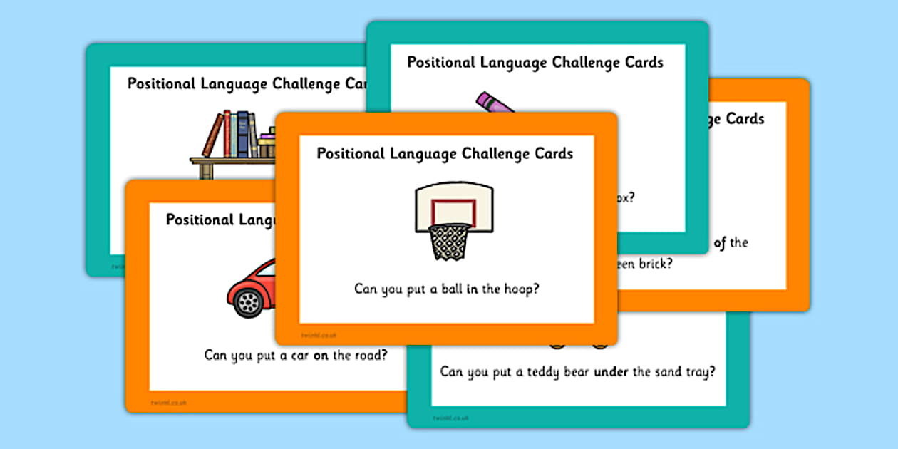 EYFS Positional Language Challenge Cards (teacher made)