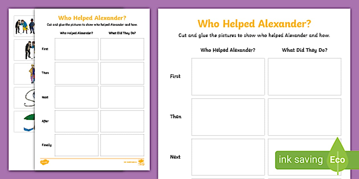 Who Helped Alexander? an Activity to Support Teaching on Alexander's Outing