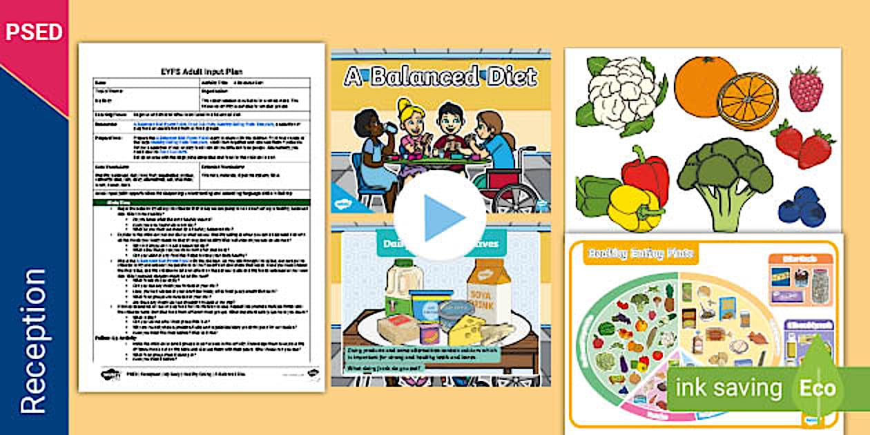 PSED A Balanced Diet Adult Input Plan and Resource Pack