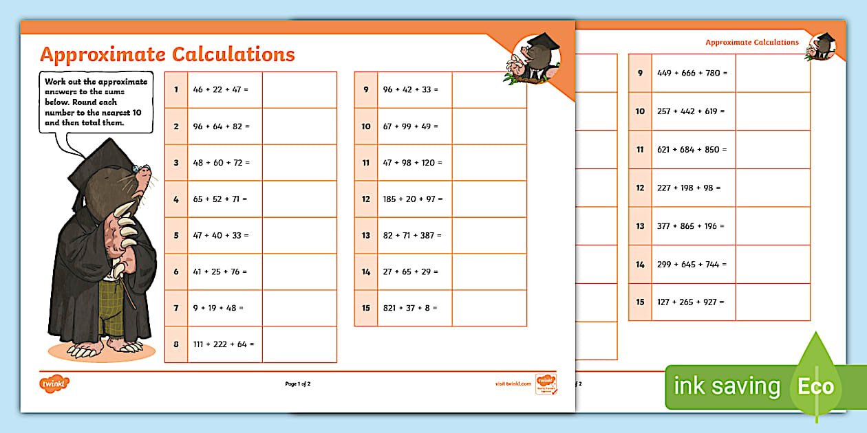 Approximate Calculations (Teacher-Made) - Twinkl