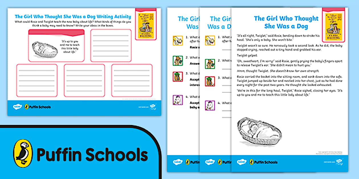 Daily Reading: The Girl Who Thought She Was a Dog Activity Pack Ages 5-7