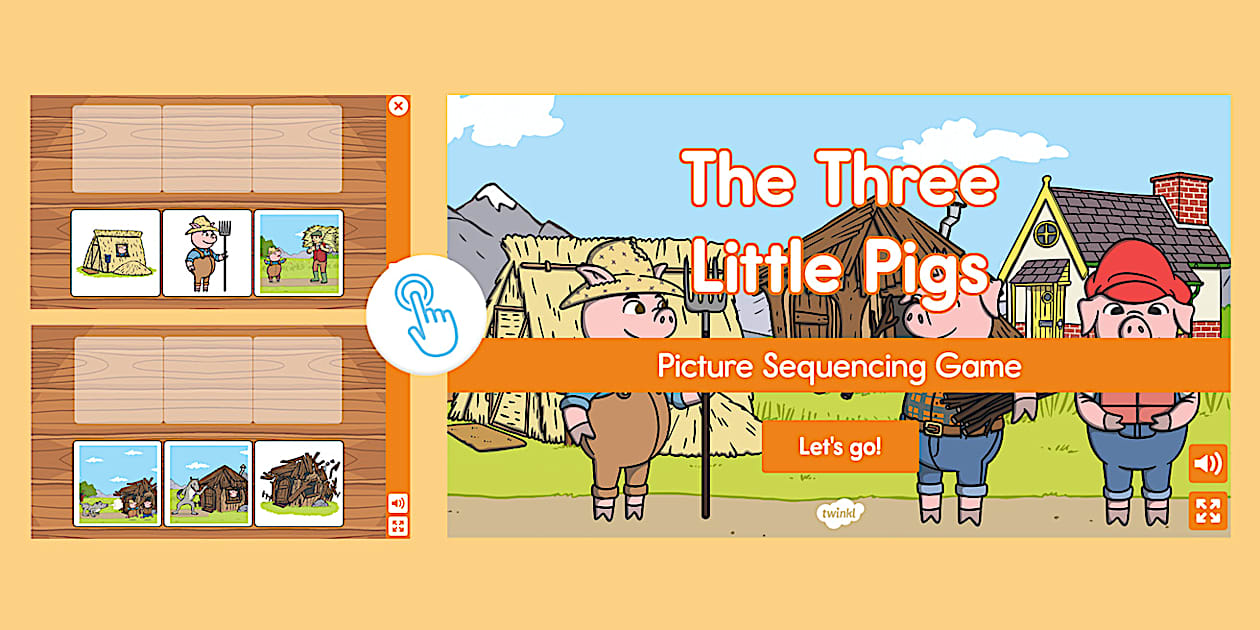 Interactive 3 Little Pigs Game for Kids | Twinkl USA