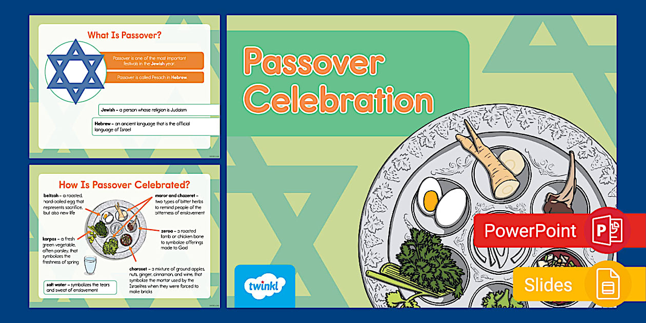 Passover Celebration PowerPoint & Google Slides for Younger Children