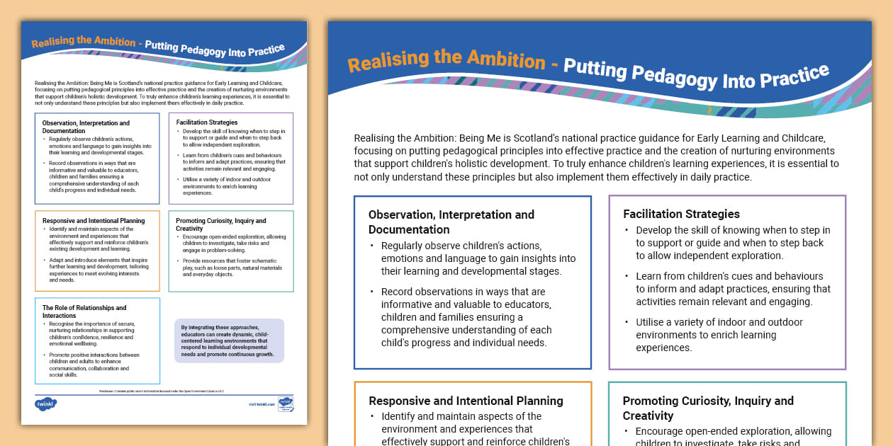 Realising the Ambition Putting Pedagogy Into Practice