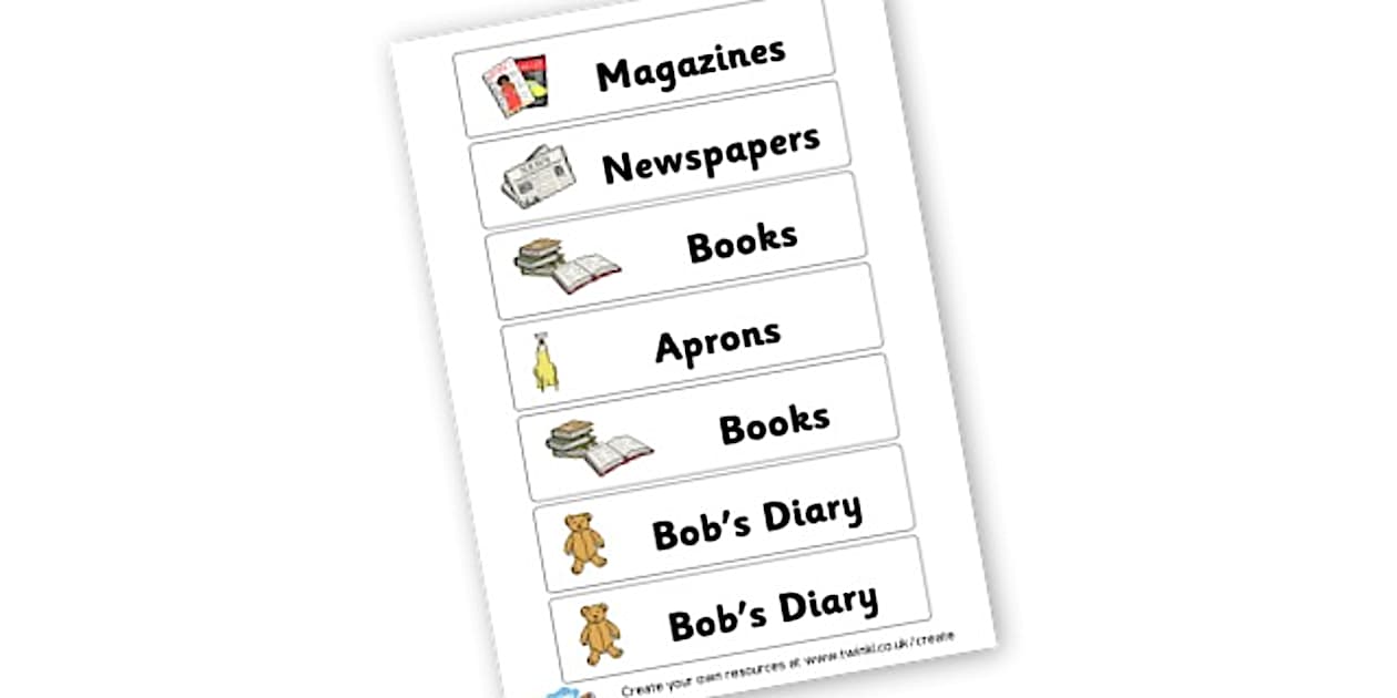 Book Corner Labels (teacher made) - Twinkl