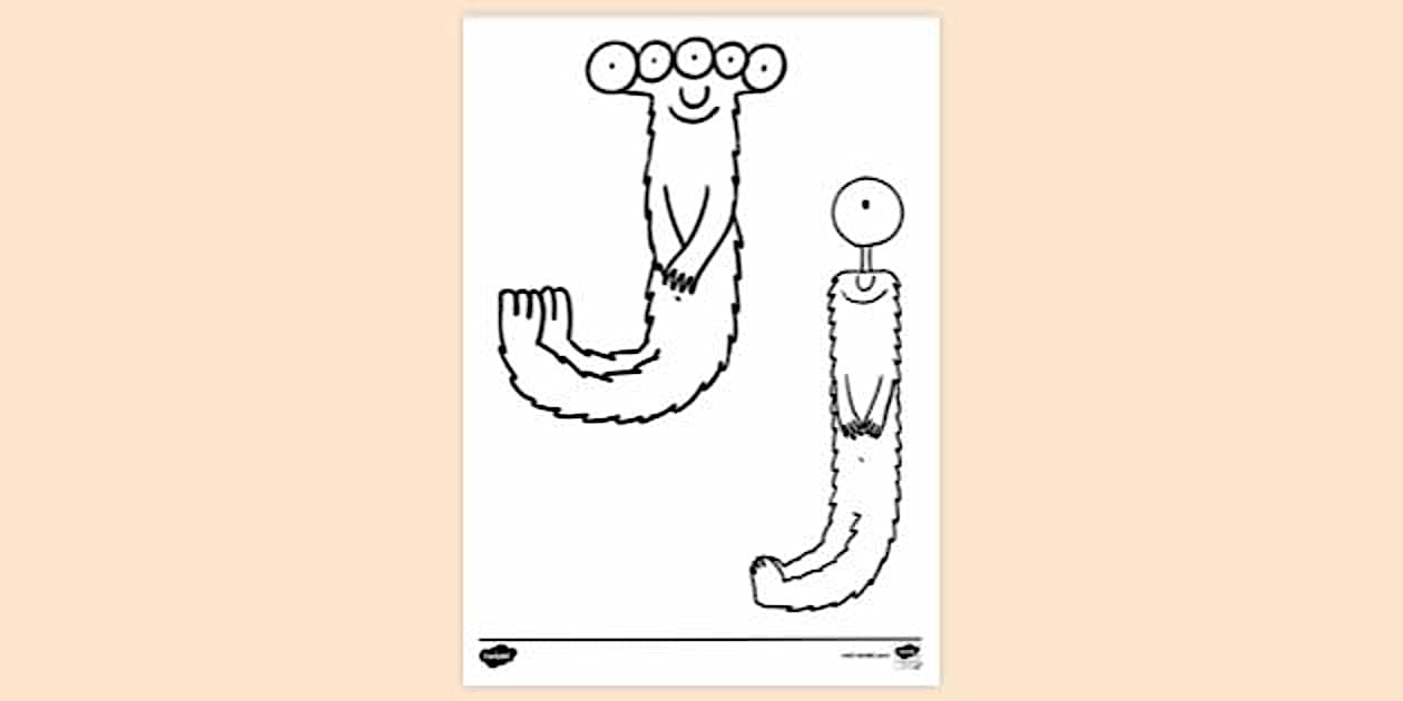 Letter J Colouring Page | Colouring Sheets - Twinkl