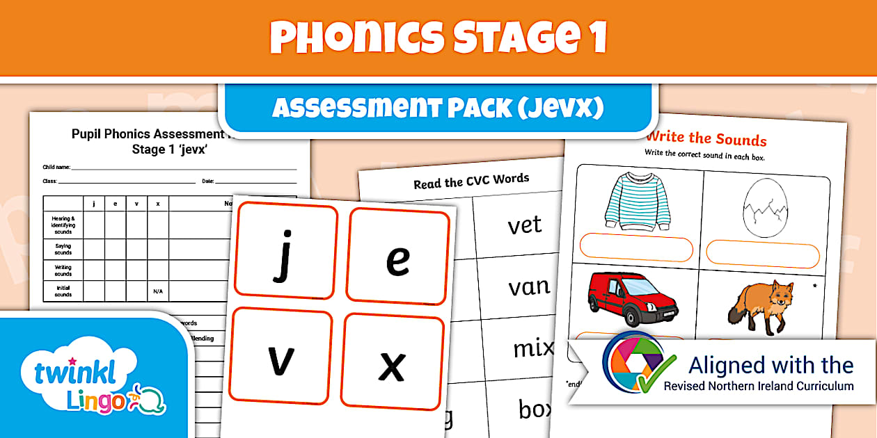 Phonics Stage 1 Assessment Pack (jevx)