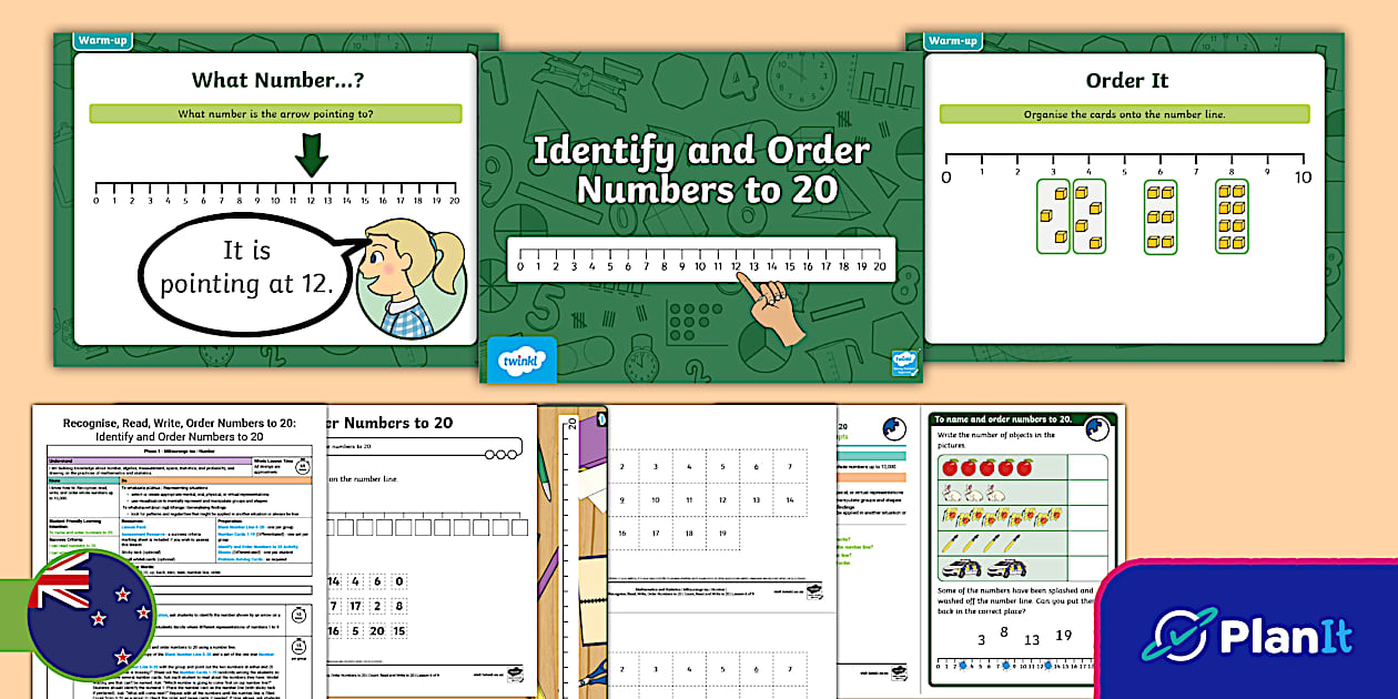 Phase 1 Identify and Order Numbers to 20 Lesson 6 - Twinkl