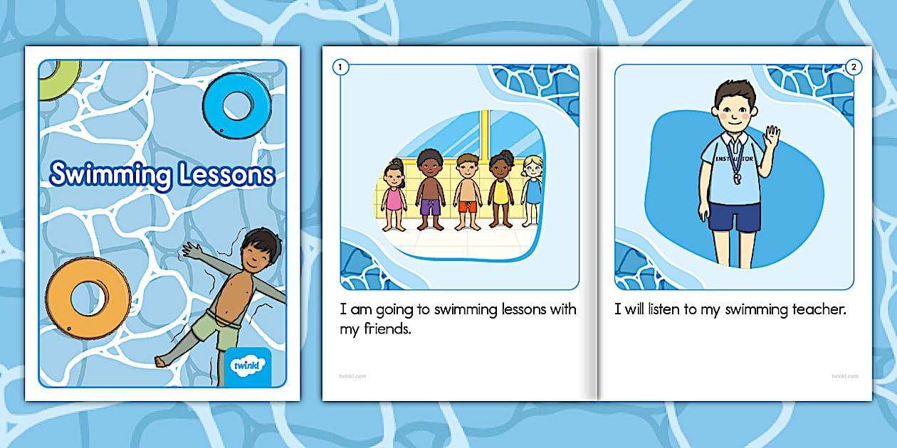 Swimming Lessons Emergent Reader eBook | Twinkl USA - Twinkl