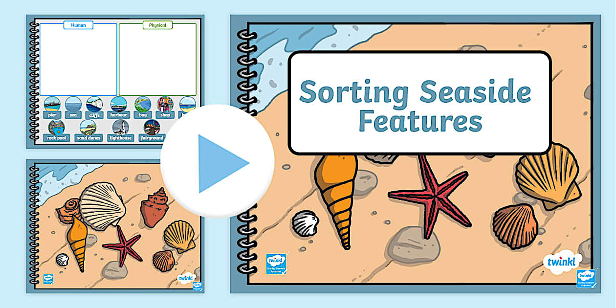 Seaside Features Sorting PowerPoint (teacher made) - Twinkl