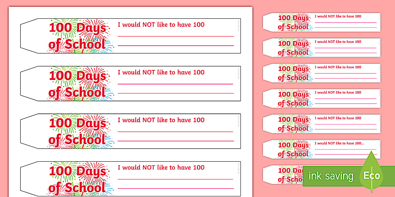 SA 100 Days of School Counting to 100 Paper Chain - Twinkl