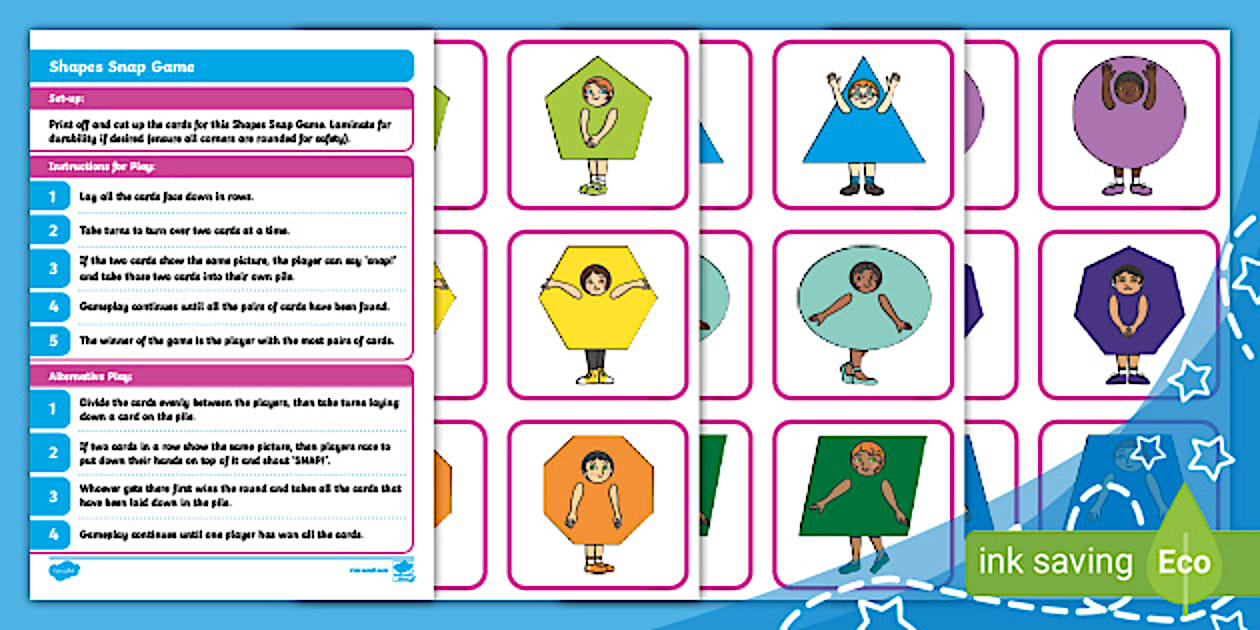 👉 Shapes Snap Game (teacher made) - Twinkl