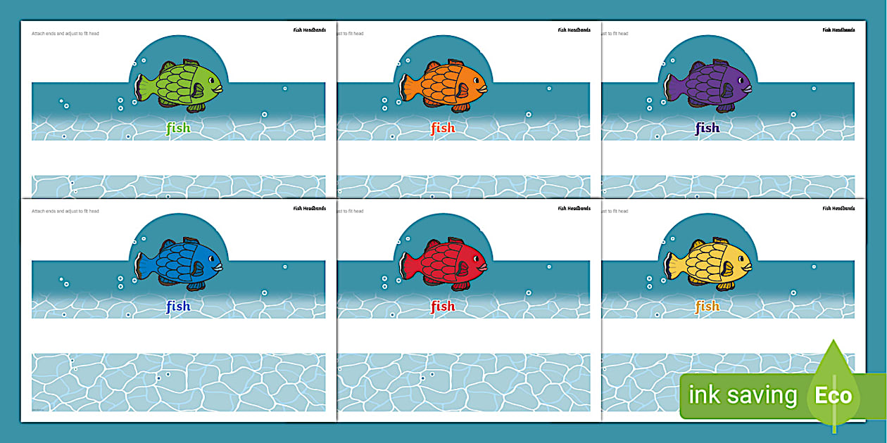 Fish Headbands (teacher made) - Twinkl
