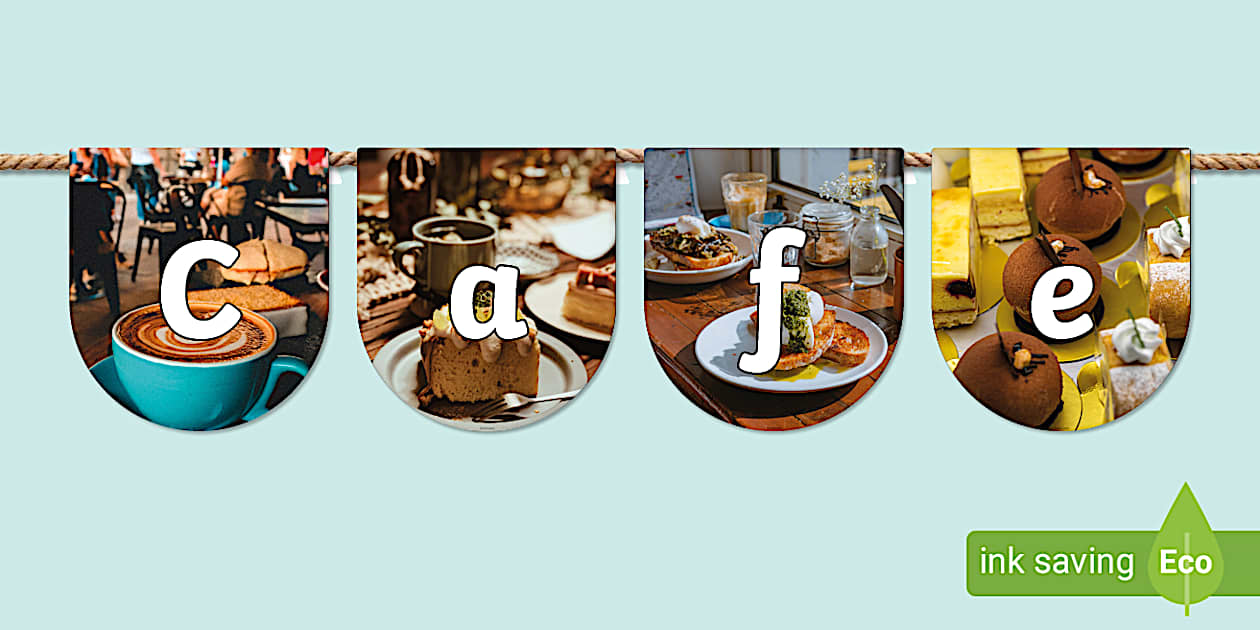 Cafe Photo Display Bunting (Teacher-Made) - Twinkl