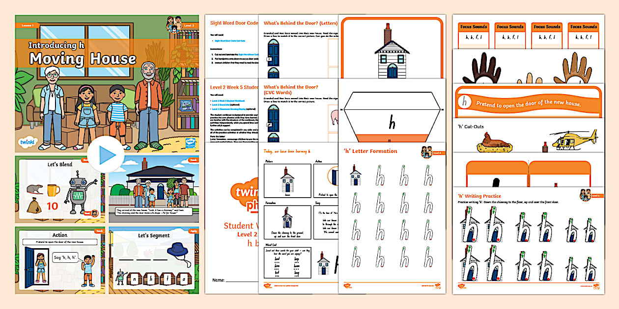 Twinkl Phonics - 'h' Lesson Pack - Level 2 Week 5 Lesson 1