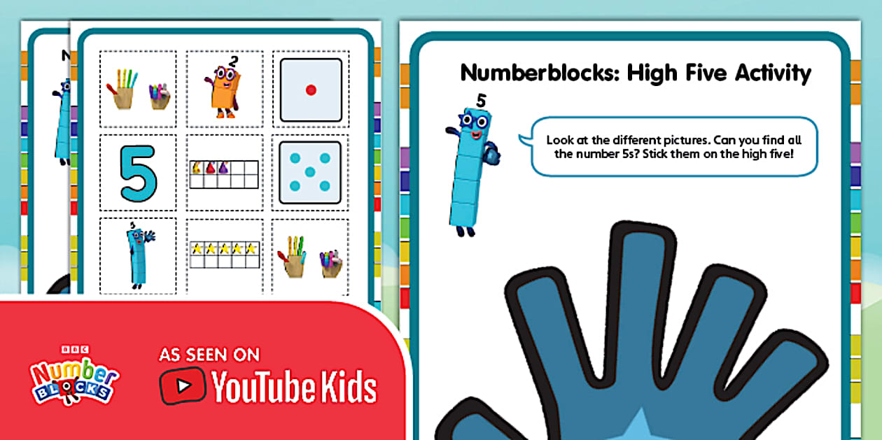 Numberblocks: High Five Activity (teacher made) - Twinkl