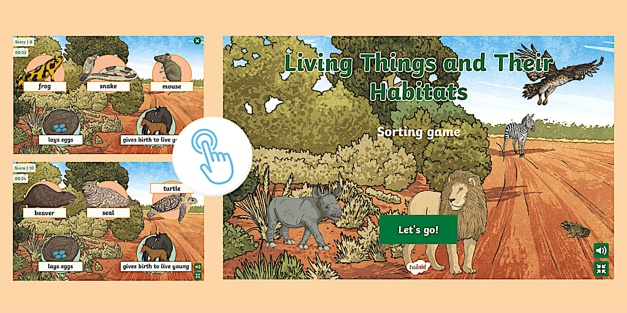 Living Things and Their Habitats Sorting Game (Teacher-Made)