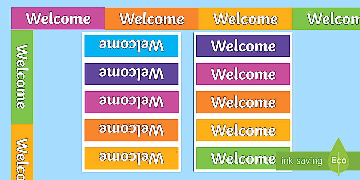👉 Welcome Display Border (teacher made) - Twinkl