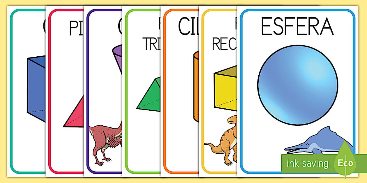 Pósters: Las figuras en 3D - los dinosaurios (teacher made)