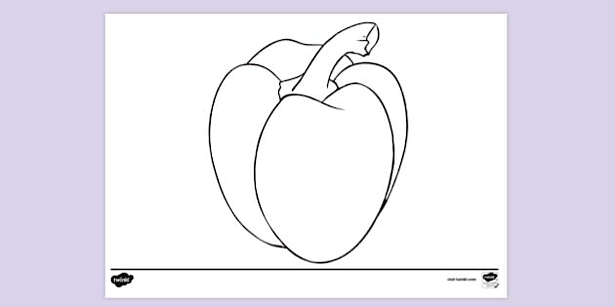 Pepper Colouring Sheet | Free Twinkl Resources - Twinkl