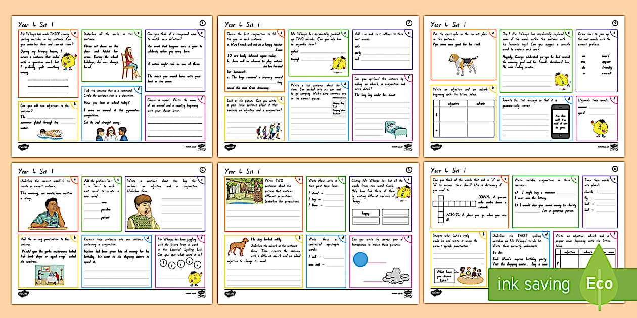 NZ Year 4 Spelling, Punctuation and Grammar Activity Mats