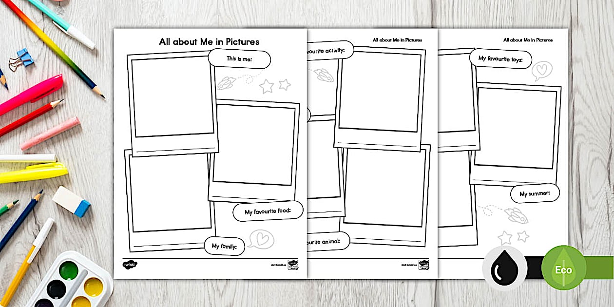 All About Me Pictures Activity | Back To School - Twinkl