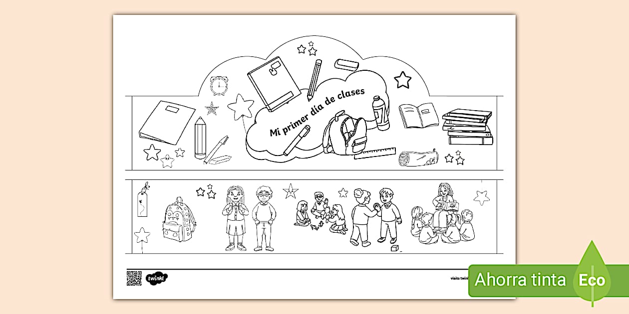 Manualidad: Corona del Primer día de clases (teacher made)