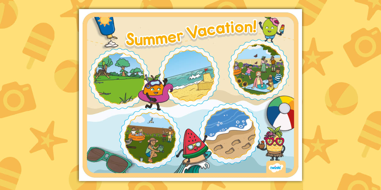 Summer Vacation Display Poster