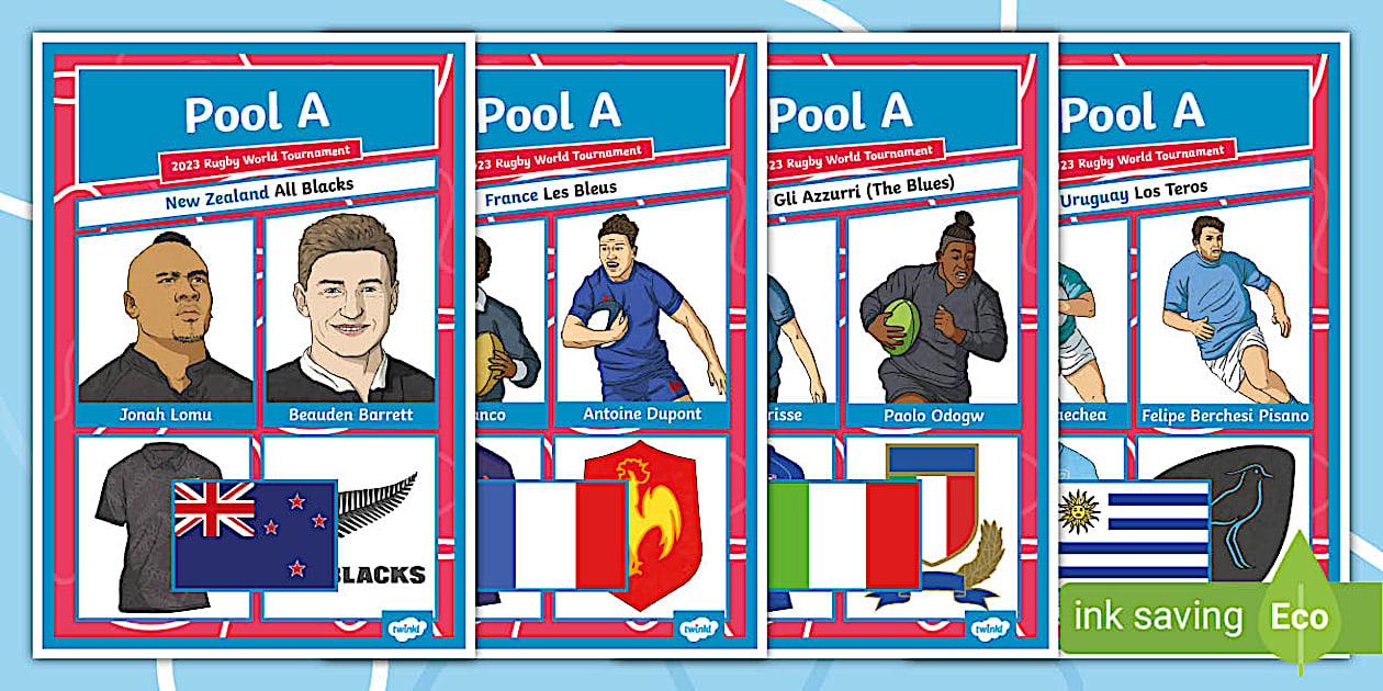 2023 Rugby World Tournament Pool A (Display Posters)