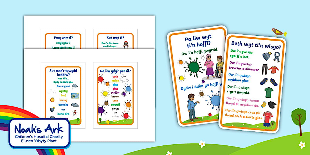 FREE! - Welsh Language Patterns for Welsh Learners - Twinkl