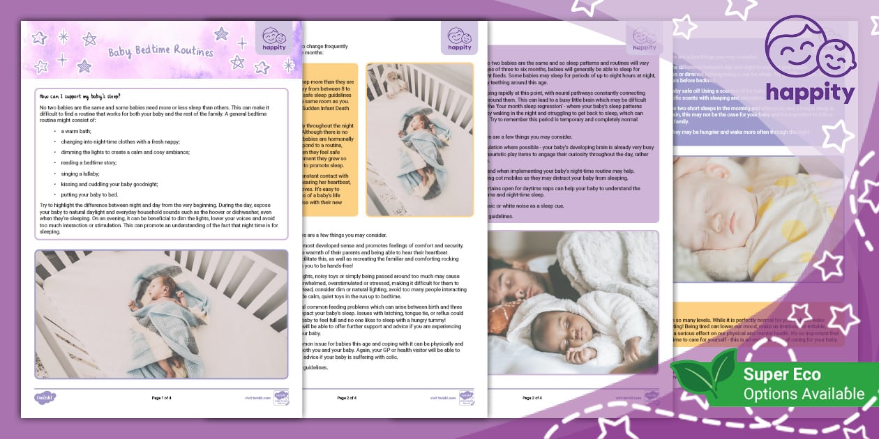 FREE! - Baby Bedtime Routines (teacher made) - Twinkl