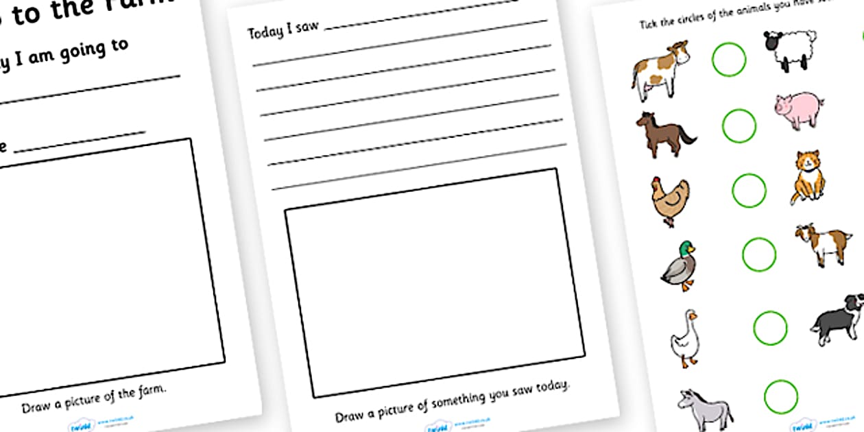 Editable My Trip to the Farm Booklet (Teacher-Made) - Twinkl