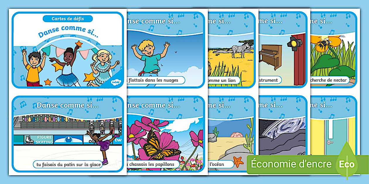 Cartes de défis : Danse comme si…