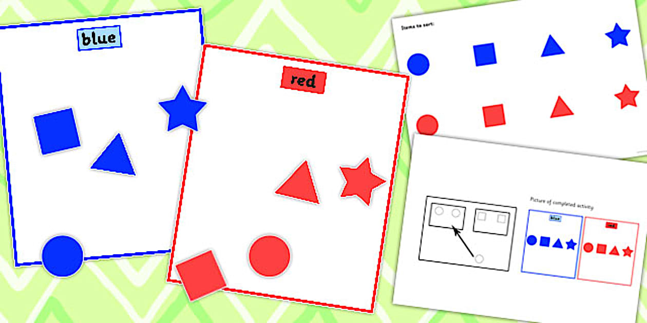 Colour Sorting Activity Set 1 (teacher made) - Twinkl