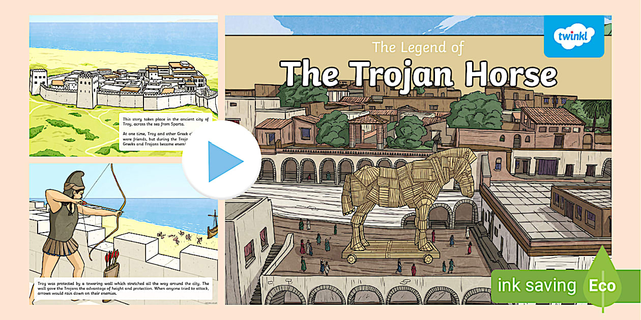 The Legend of the Trojan Horse Story PowerPoint - Twinkl