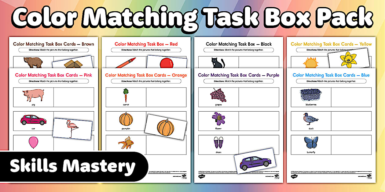 Color Matching Task Box Pack