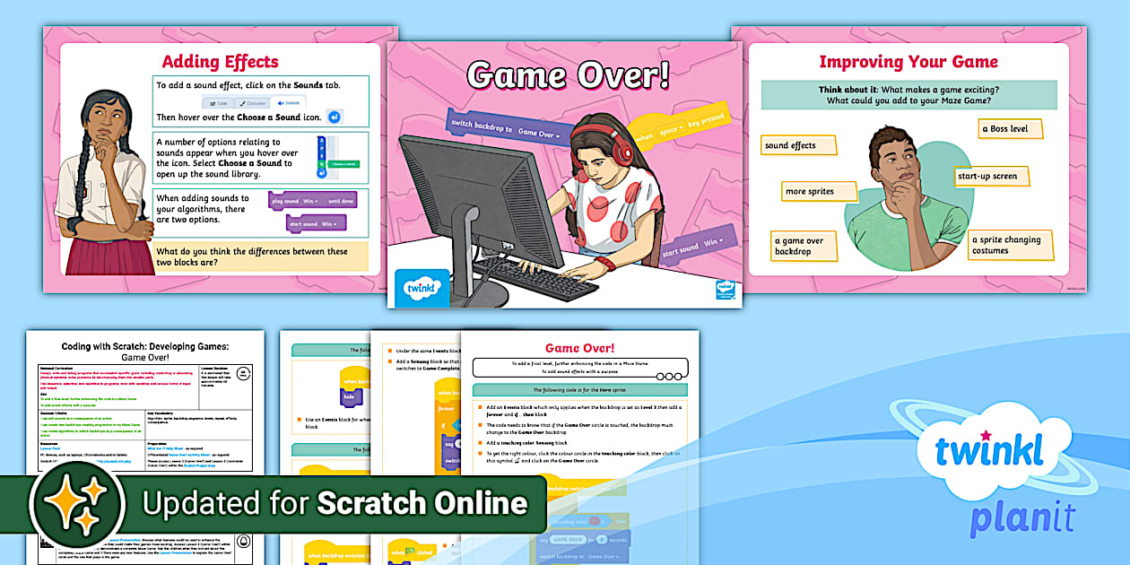 Computing - Scratch - Year 5 Lesson Pack 3 - Twinkl - KS2