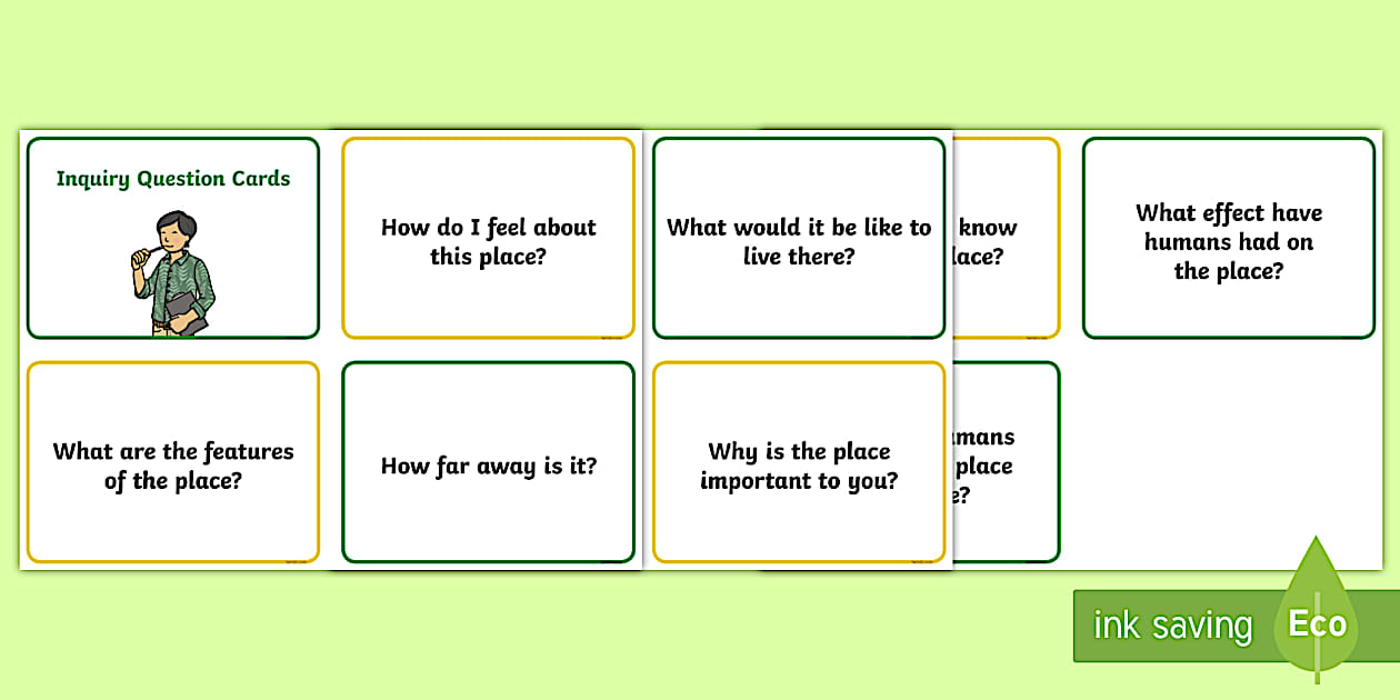 Year Two Inquiry Question Cards (Hecho por educadores)